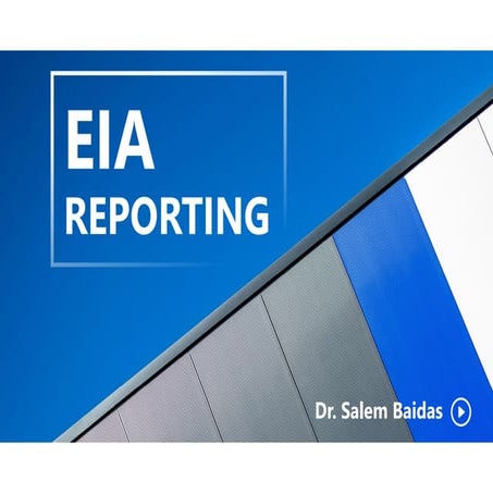 EIA Reporting | PDF