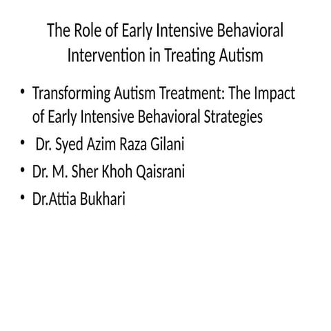 EIBI_Autism_Treatment_Presentation.pptx. | PPTX
