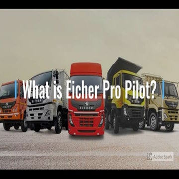 Eicher Pro Pilot - Truck Driver Training | PPTX