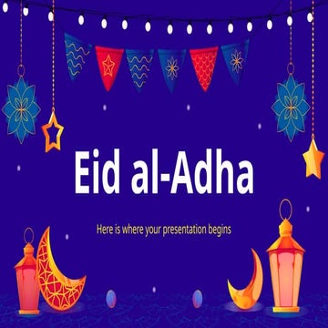 Eid al-Adha exampel for slideshow presentation | PPTX