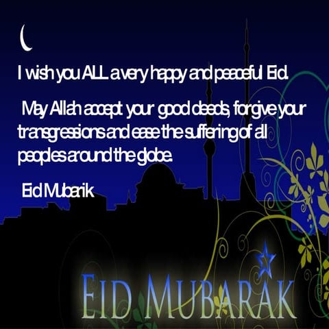 Eid Wishes and Greetings | PPTX
