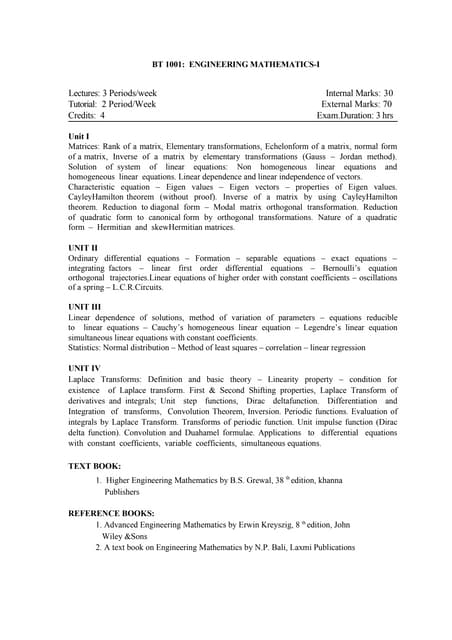 Rgpv syllabus (M.P.) for 1st and 2nd sem students of Group A and B | PDF