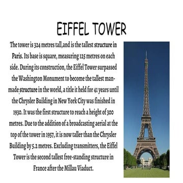 Eiffel tower estefi | PPTX