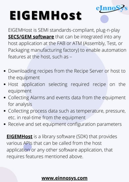 Secs gem simulator features | PDF