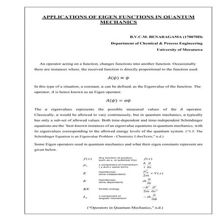 Eigen Functions Applications Pdf 3035