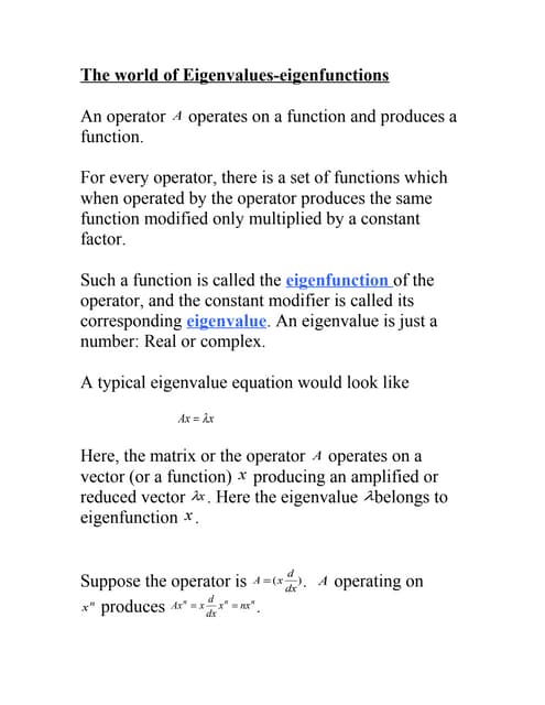 Diagonalization of Matrices | PPTX | Physics | Science