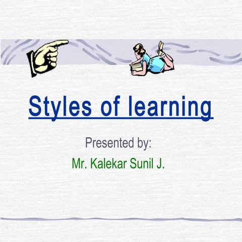 Eight styles of learning | PPT