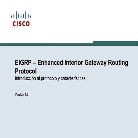 EIGRP - Enhanced Interior Gateway Routing Protocol v1.0 | PPT | Computer Networking | Computing