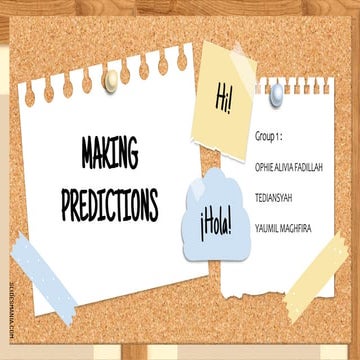 Eii 3 ppt-making predictions | PPT
