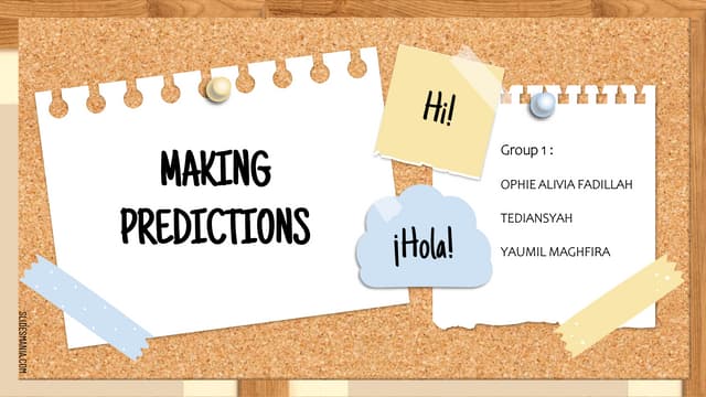 Predicting outcomes(Michael) | PPT