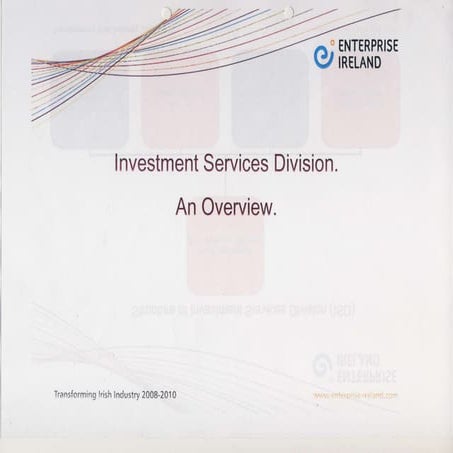 Enterprise Ireland Investment Services Division Overview | PDF