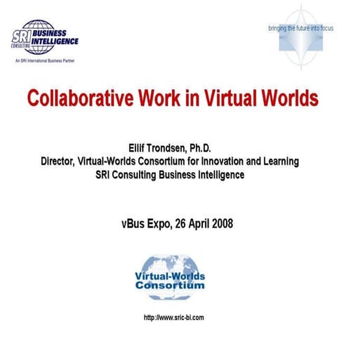 Collaborative work in virtual worlds | PPT