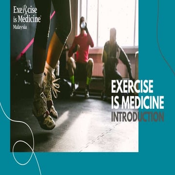 Core Module 0: Introduction to EIM Malaysia Concept | PPTX | Fitness and Exercise | Healthy Living