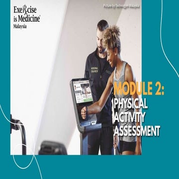 Module 2: Physical Activity Assessment | PPT