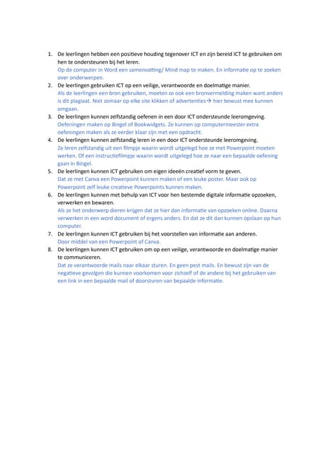 onderwijsdoelen ict lagere school | PDF