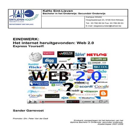 Eindwerk Web2 | PPT