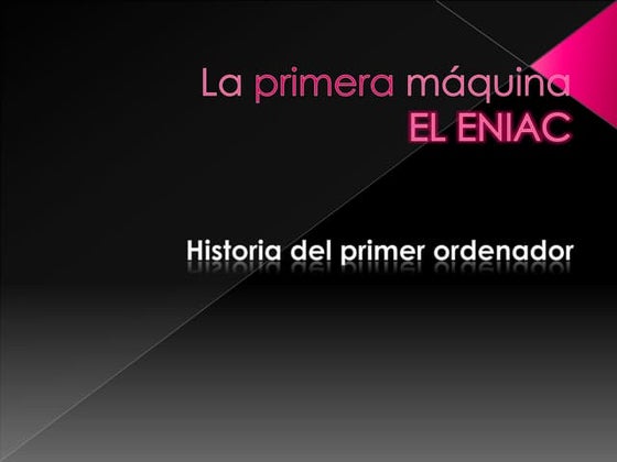 History of Computers (ENIAC and EDVAC) | PPTX