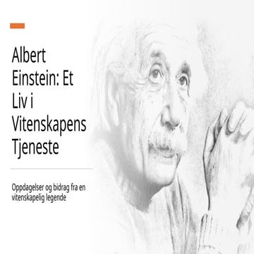 Her kommer en presentasjon om den tyske vitenskapsmannen Albert ...