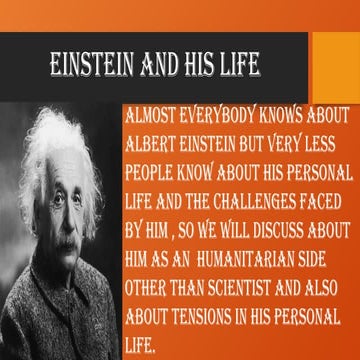 Albert einstein presentation | PPTX