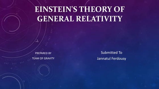 RELATIVITY THEORY | PPT