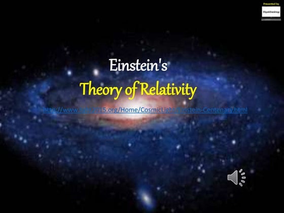 Relativity_Theory_Presentation.pptx special and genral relativity | PPT