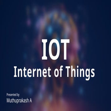 Iot presentation for Embedded iot presentation | PPTX