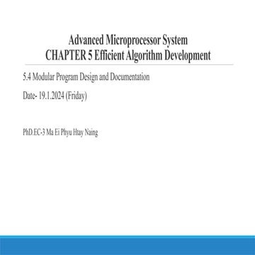 Advance microprocessor Assignment for chapter 5 | PPTX