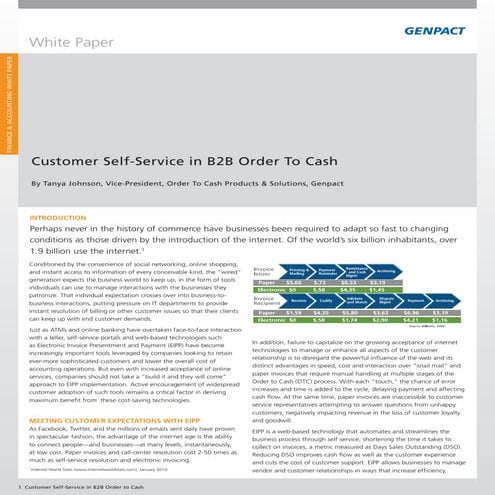 Genpact EIPP - Ebilling Solution Whitepaper | PDF