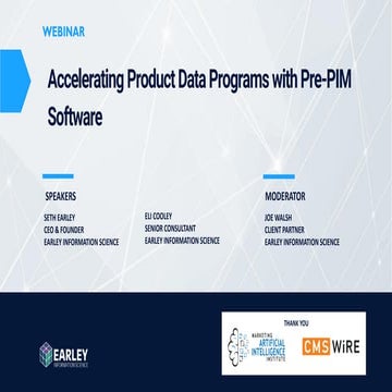 Accelerating Product Data Programs with Pre-PIM Software | PDF