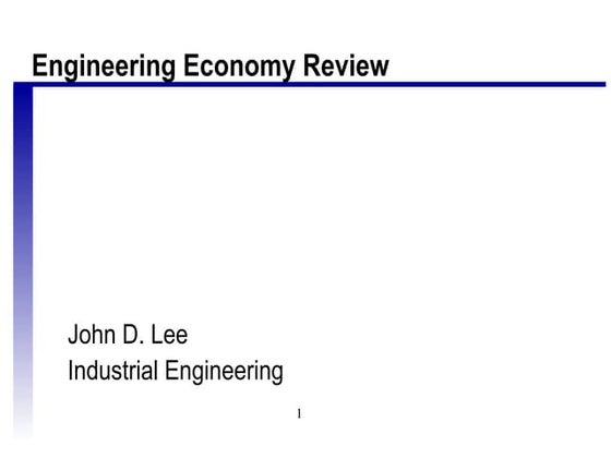 MG 6863 FORMULA SHEET ENGINEERING ECONOMICS | PDF