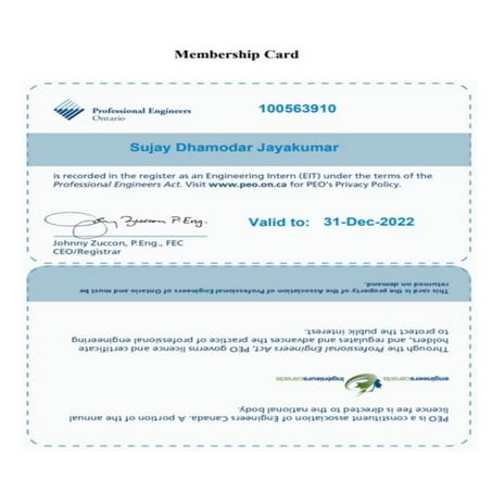 EIT Membership Card | PDF