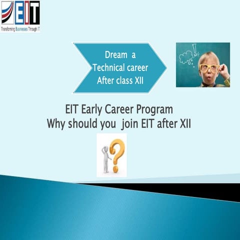 EIT Career Path.pptx | Career Planning | Careers