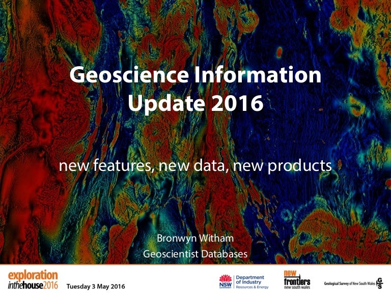 Geoscience Information Update 2016