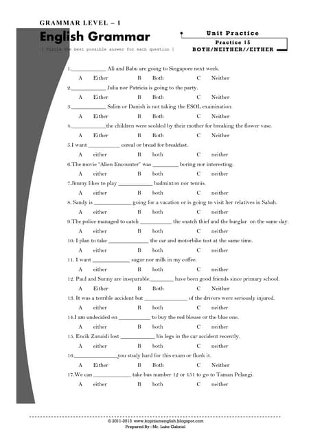Contoh Jawapan PT3 (Pt3- Error Identification_ANSWER SHEET) | PDF
