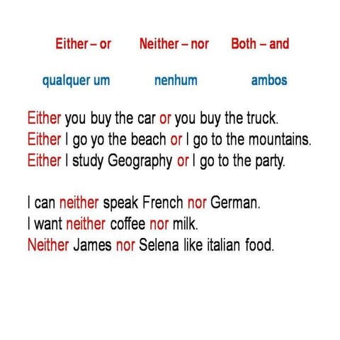 Either, neither and both 1 | PDF