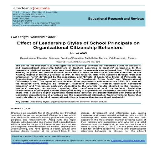 Successful School Leadership | PPTX