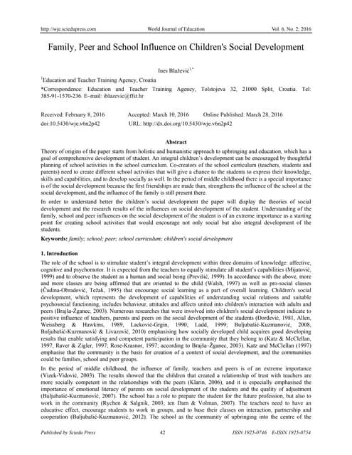 Home, School, and Community Influences | PPT