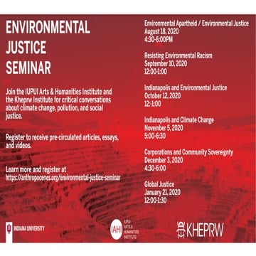 Environmental Justice Seminar 3: Slide Deck | PDF