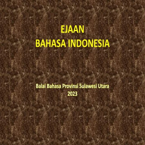 Ejaaan Bahasa Indonesia Ejaaan Bahasa Indonesia Pdf