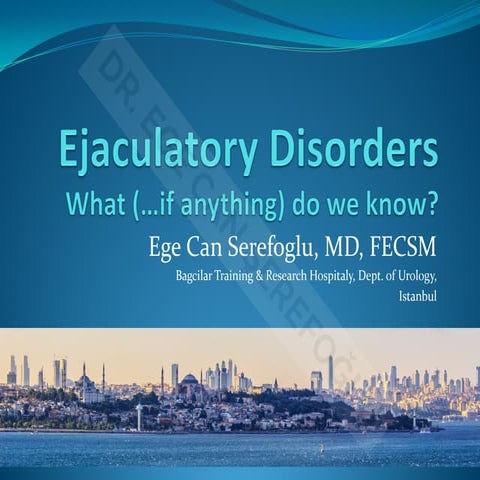 Ejaculatory disorders | PDF