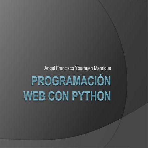 Programación con python | PPTX