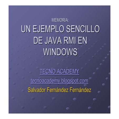 Ejemplo Java Rmi | PDF
