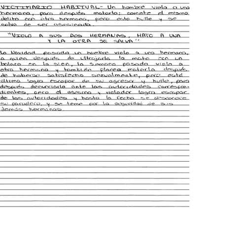 TIPOS DE VICTIMARIO | PDF