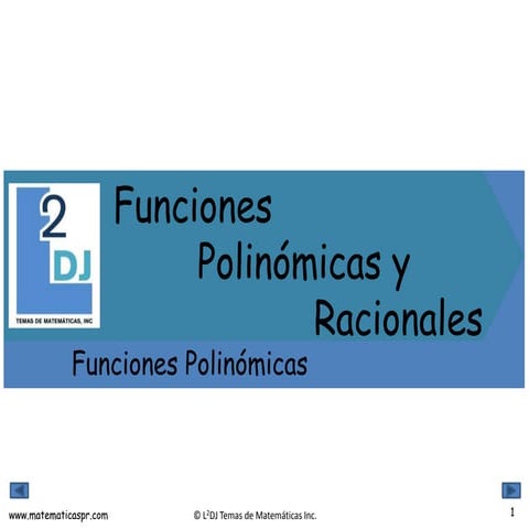 Funciones polinomicas | PPTX