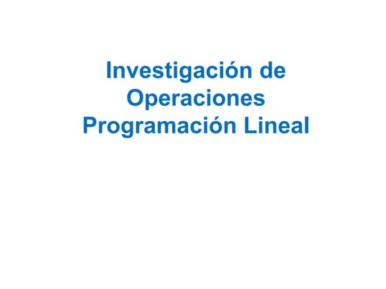 Solver y programacion lineal maximizacion de una funcion | PDF