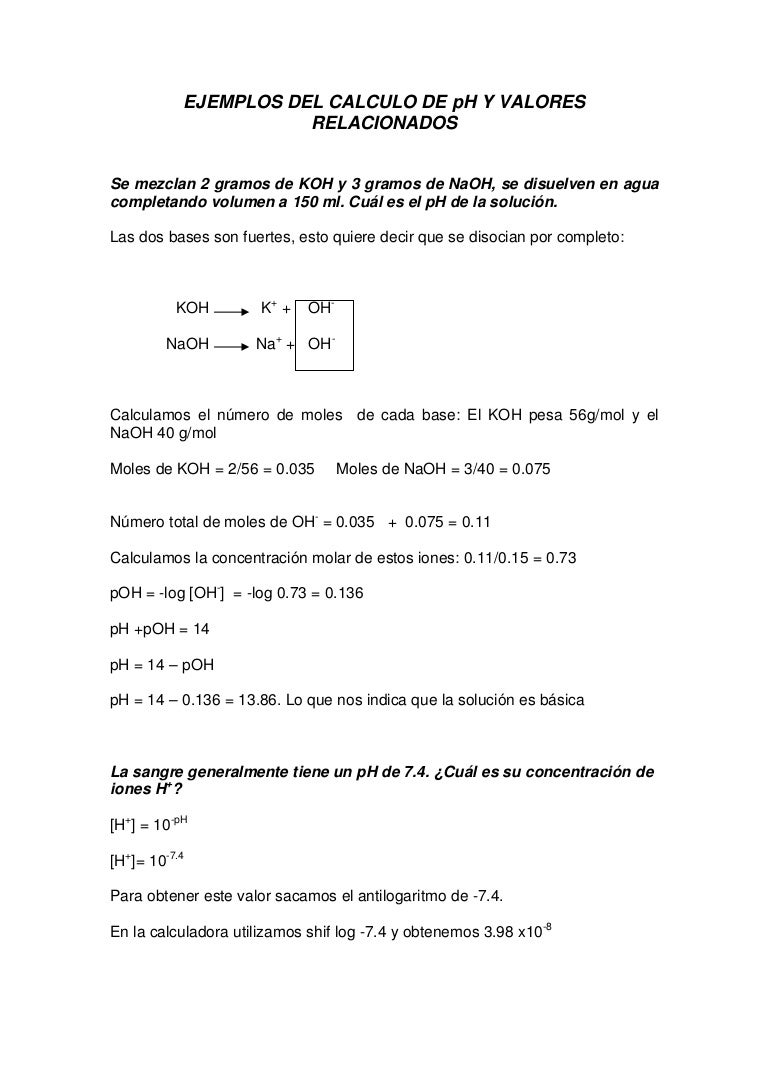 Determinar Ph De Una Solucion - buick