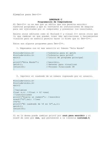 Manual Code::Blocks lenguaje C++ | PDF