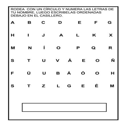 Ejercicio busca-letras (2) | PDF