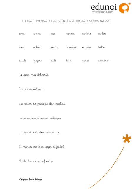 Tarjetas silabas directas | PPT