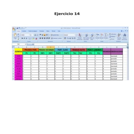 Ejercicio 13 | DOCX